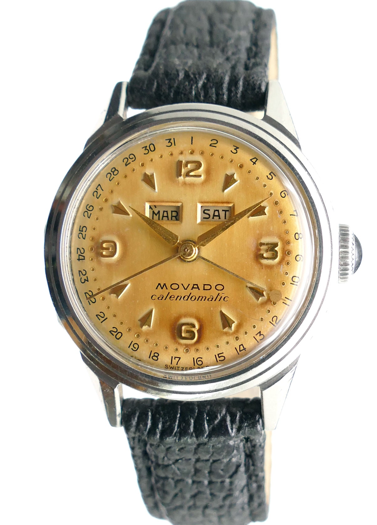 Movado Calendomatic Vintage Stainless Steel Watch Ref. 16351 - Farfo.com